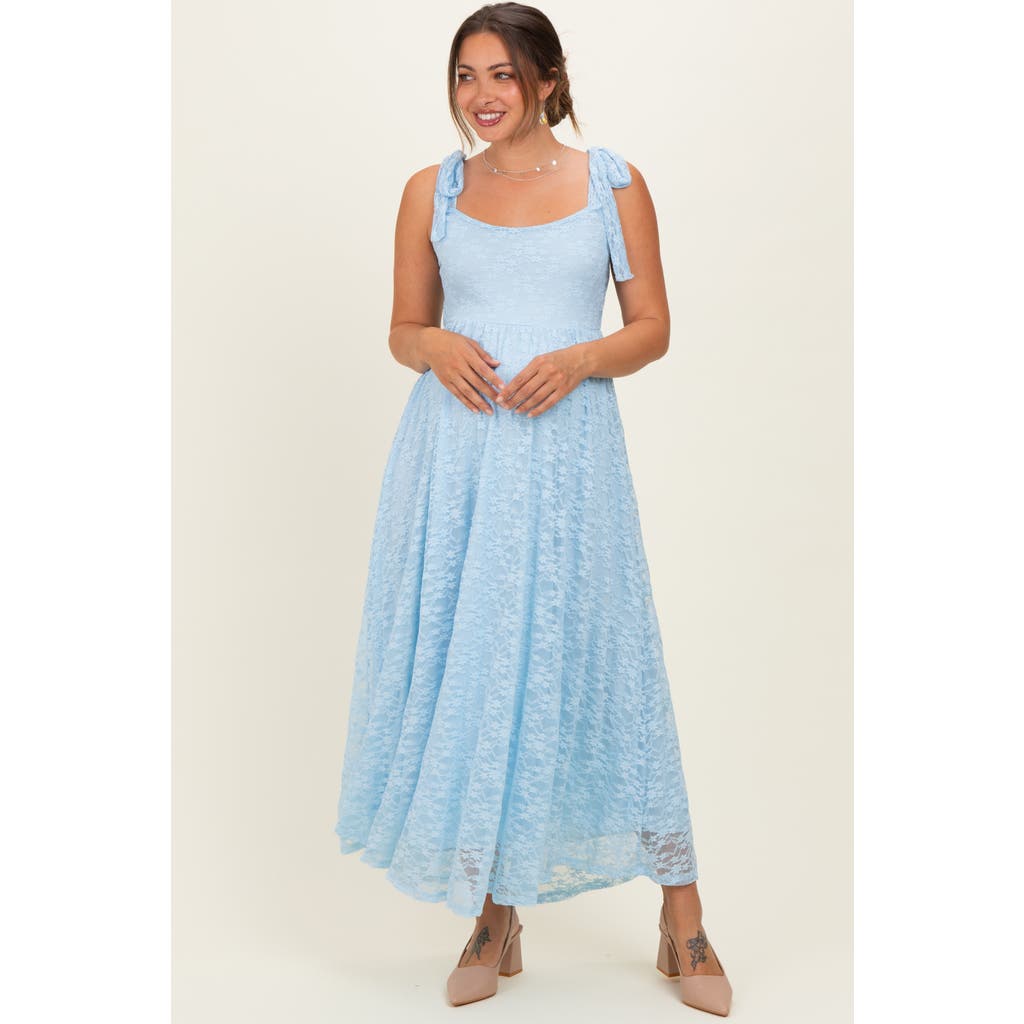 PINKBLUSH PinkBlush Sleeveless Lace Maxi Dress